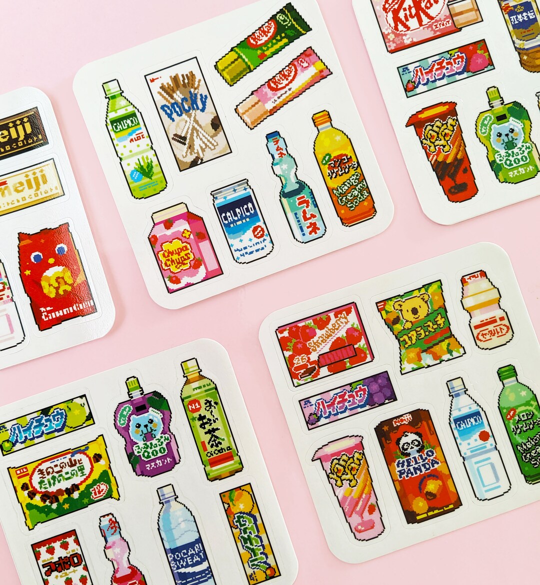 Asian Snacks Sticker Sheets - Etsy