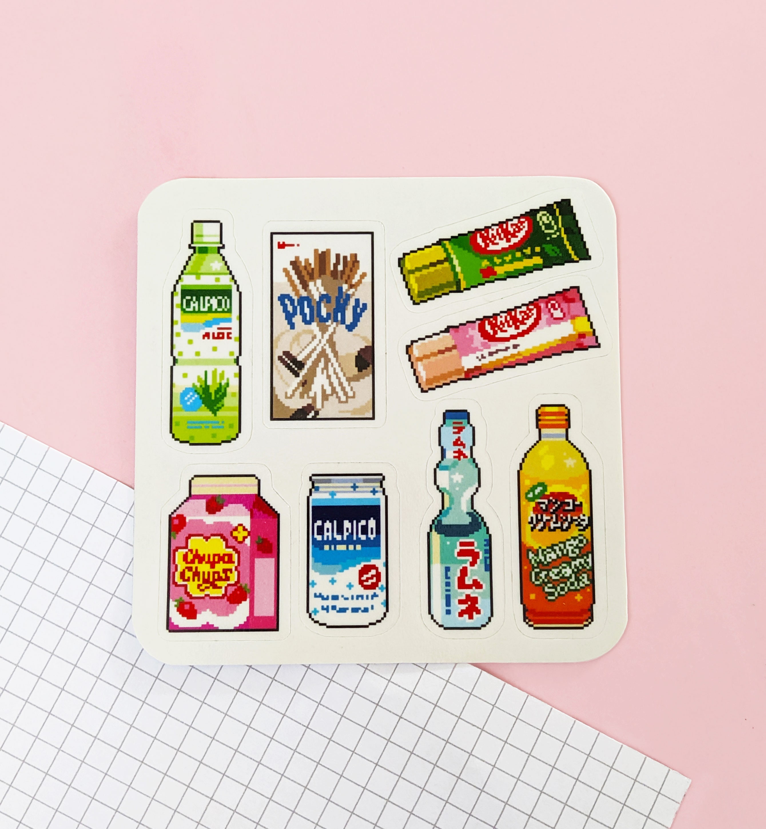 Asian Snacks Sticker Sheets - Etsy