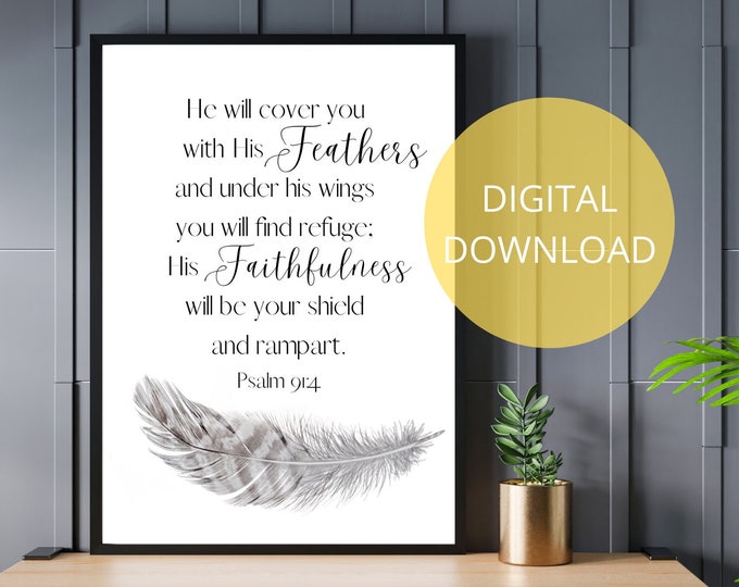 Feather Print, Psalm 91:4, Feather Art, Chalk Art, Chalkboard Art ...