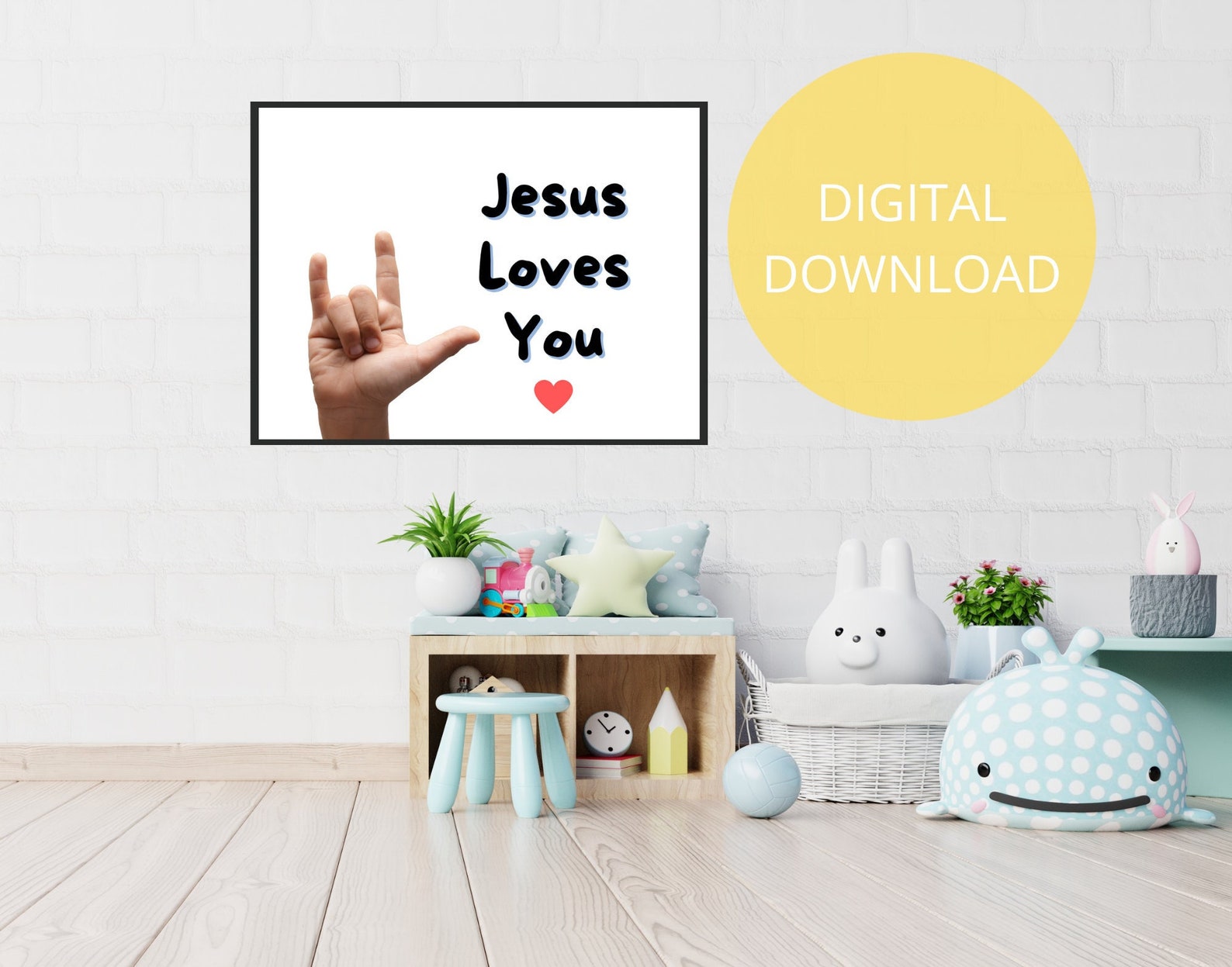 Jesus Loves You ASL Print: Christian ILY Sign (digital Download) - Etsy