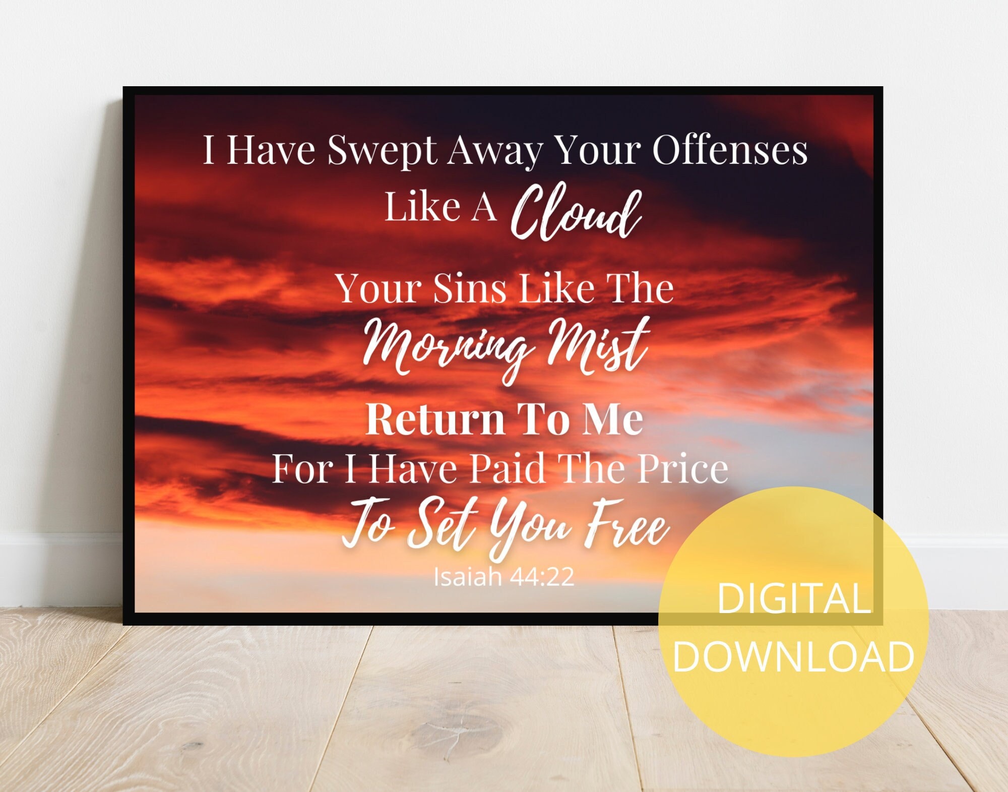 Return to Me | for I Have Redeemed You | Isaiah 44 22 | Cloud ...