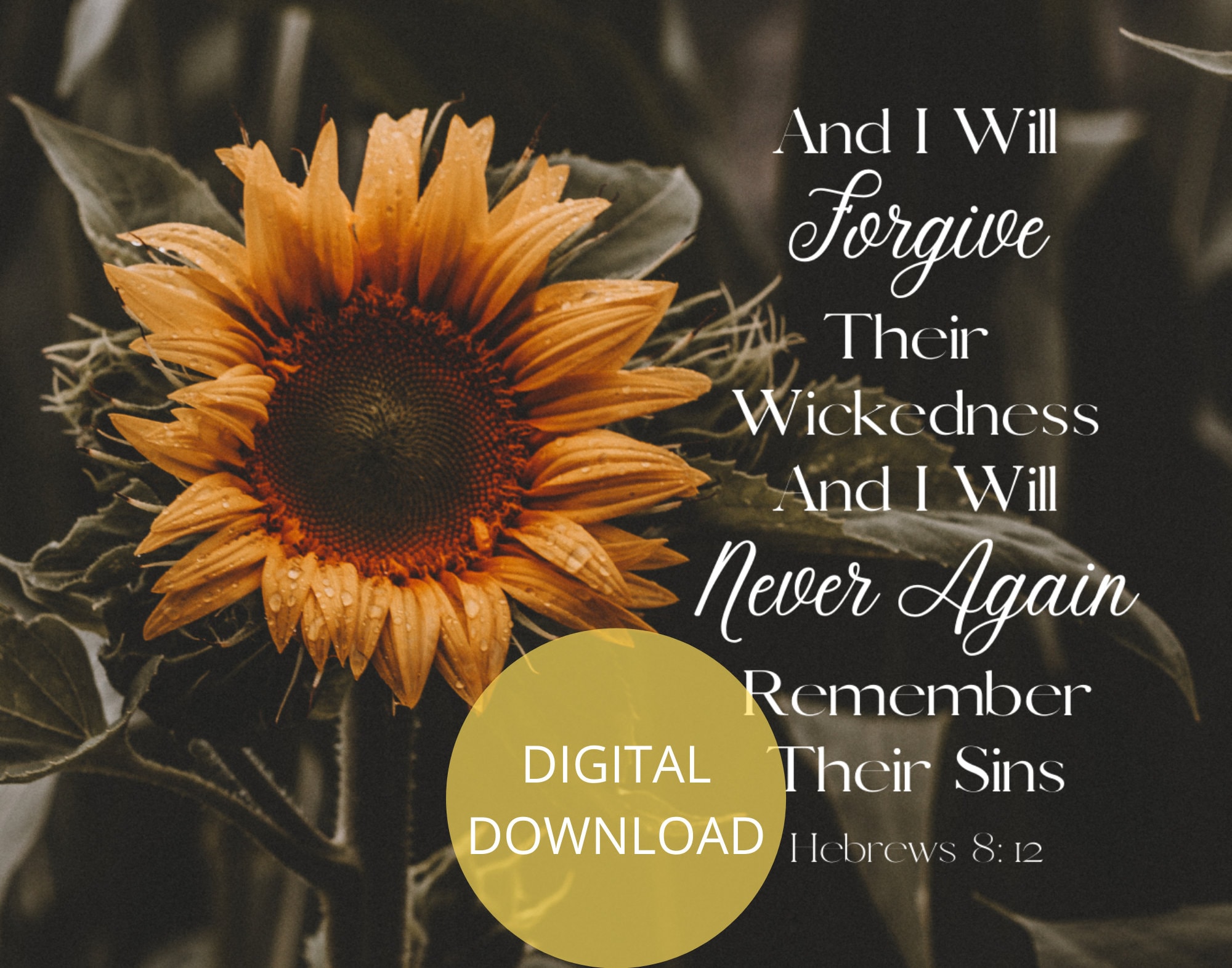 Hebrews 8 12 | Forgiveness Quotes | Forgiven Digital Image | Forgiven ...