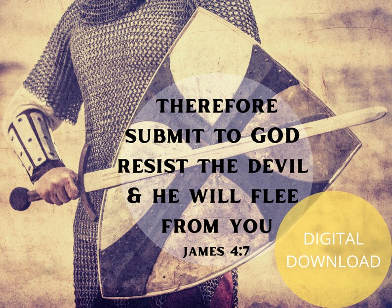 Resist the Devil and He Will Flee From You | James 4 7 | Christian ...