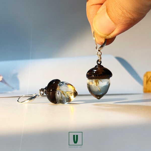 Acorn Earrings - Etsy