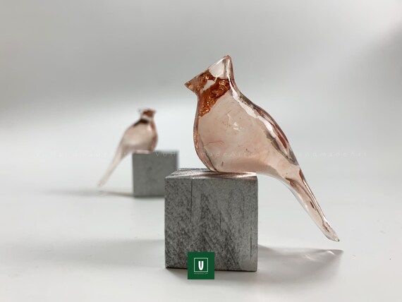 Minimalist Crystal Bird Small Sculpture Table Top Decor - Etsy