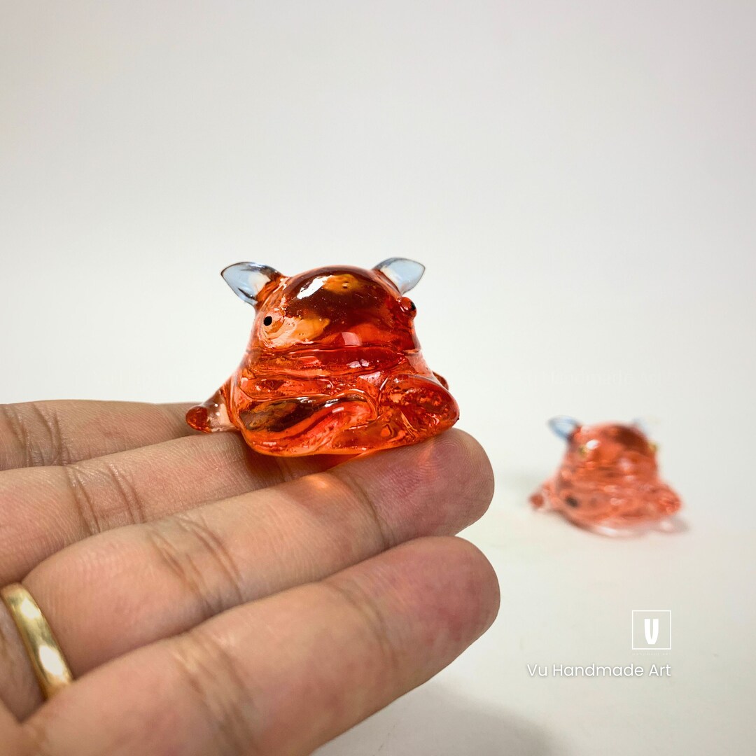 Cute Crystal Dumbo Octopus Sculpture Figurine 1.6" | Handcrafted Clear ...