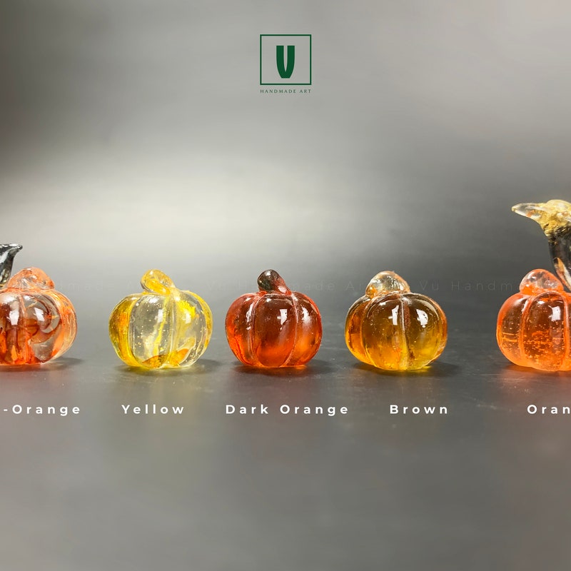 Mini Glass Pumpkin - Etsy