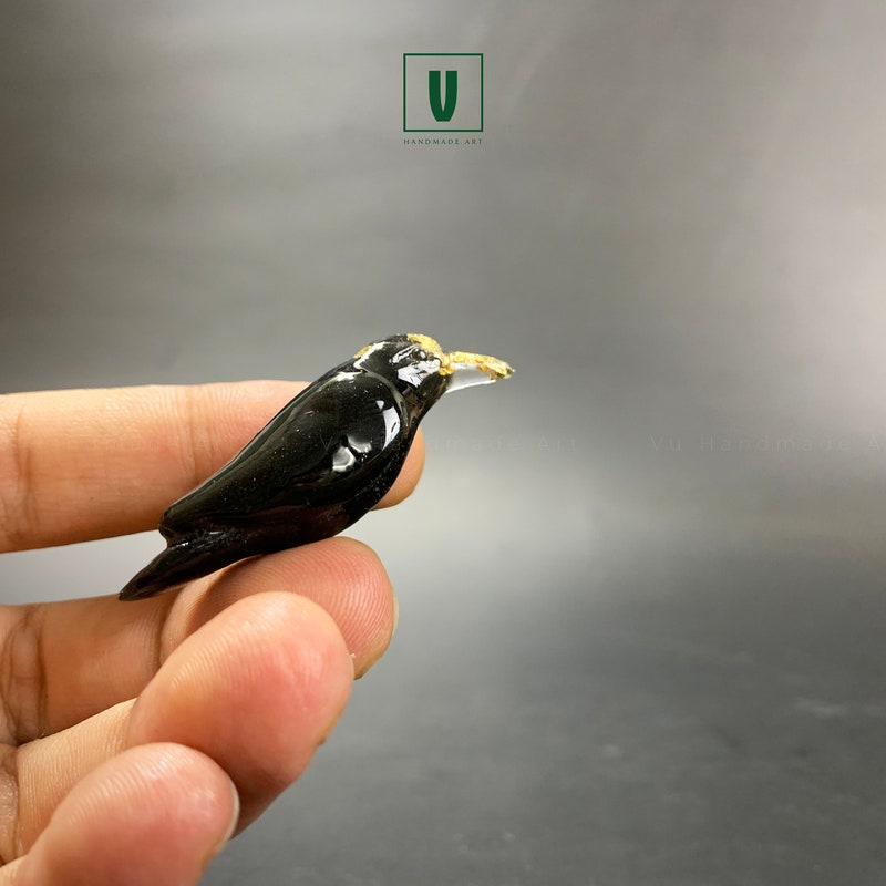 Miniature Crow - Etsy