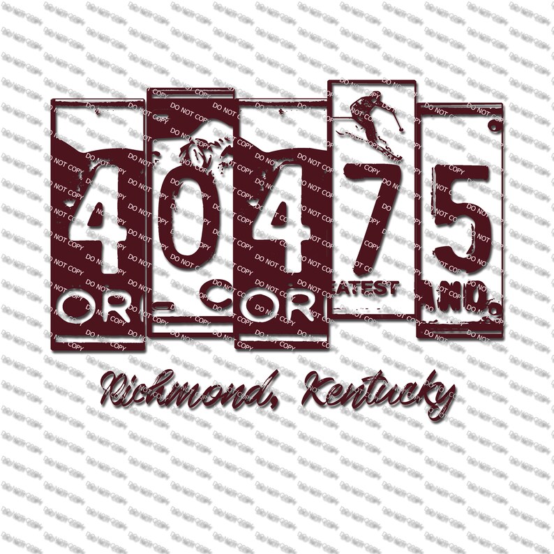 Custom Zip Code Design Custom PNG File - Etsy