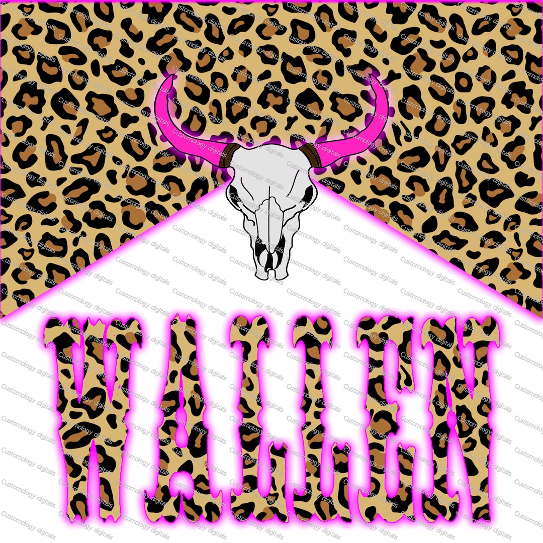 Wallen Leopard Print and Pink PNG File | Wallen Sublimation Design ...