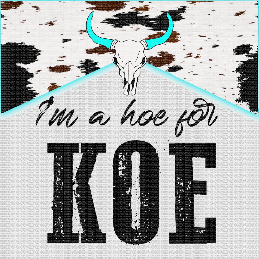 Hoe for Koe PNG | Black and Brown Cow Print | Country Music | Digital ...