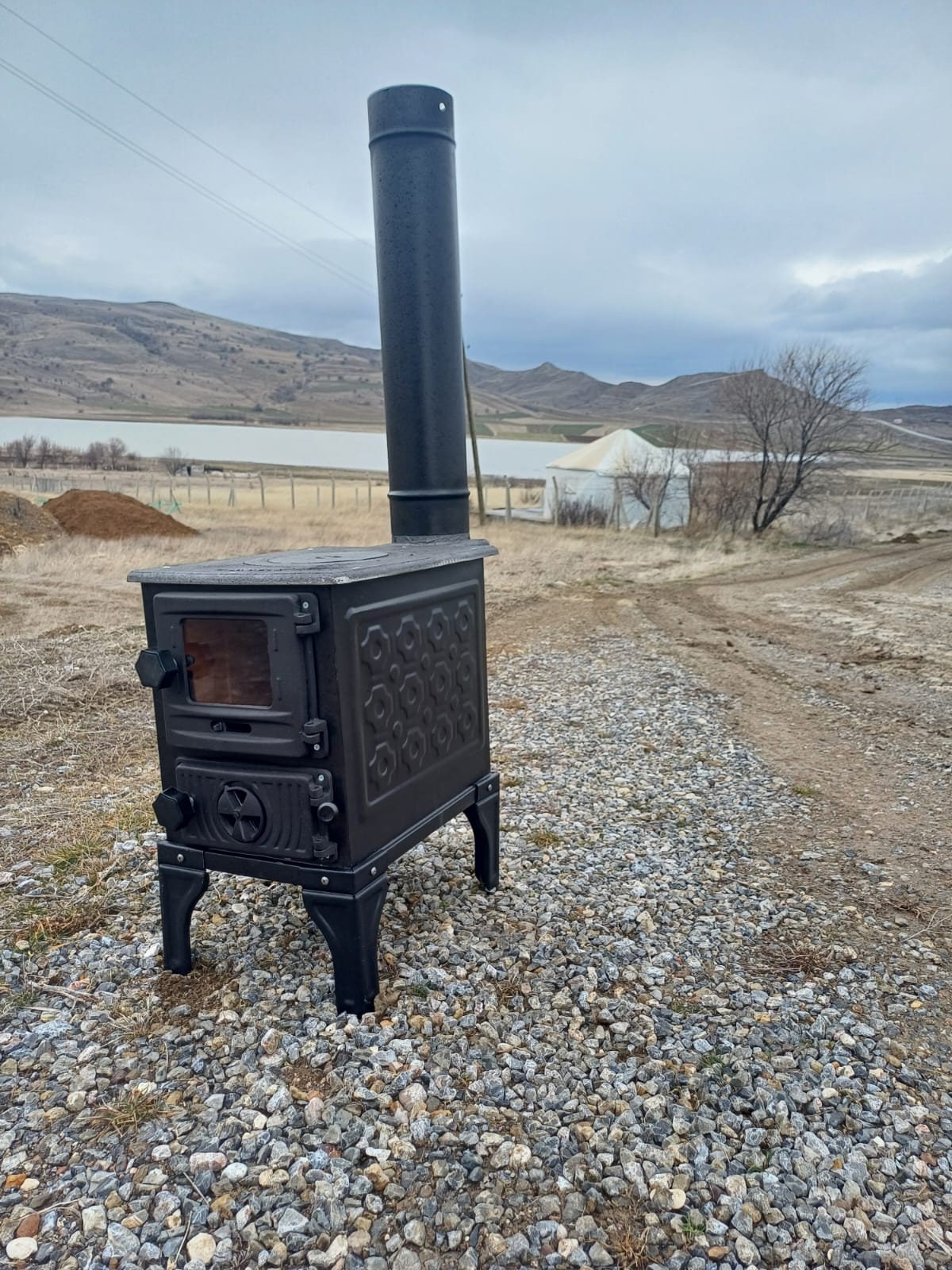 Small Wood Burning Stove Mini Campfire Heater,rustic Mini Wood Stove ...