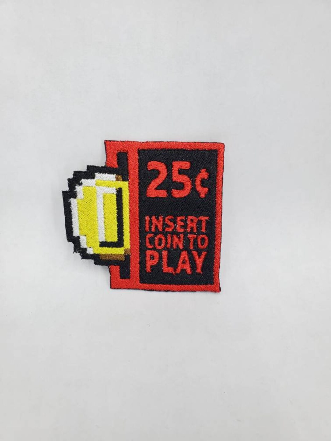 Coin Slot Insert Coin to Play Iron on Embroidered Patch - Etsy