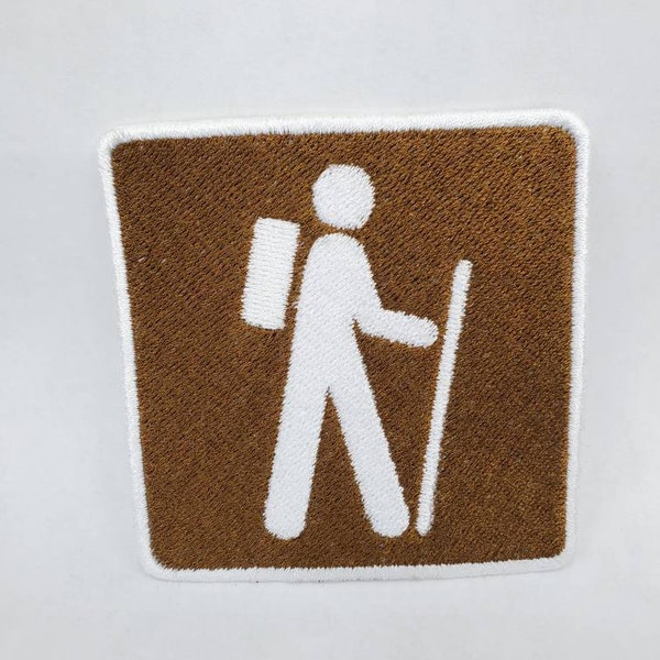 Hiking Iron on Patch - Etsy