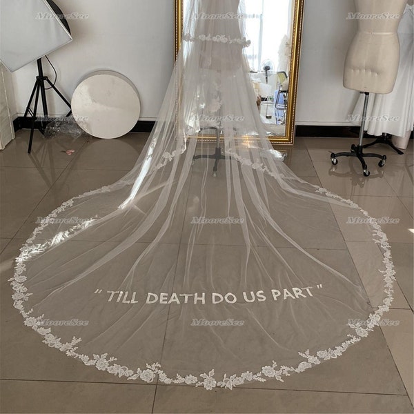 Till Death Do Us Part Veil - Etsy
