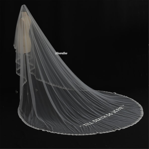 Embroidered Veil Till Death - Make Your Own Veil Till Death