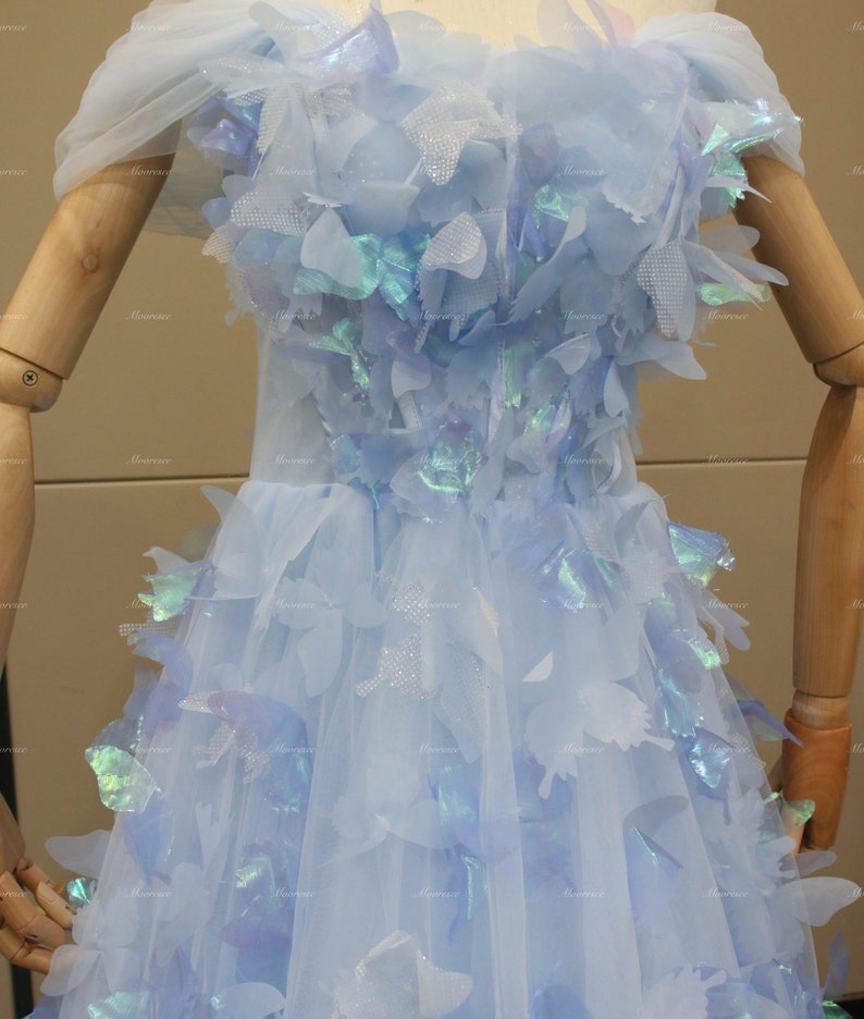 Detachable Sleeves Bridal Dress Fairy Butterfly A Line Girls Party ...