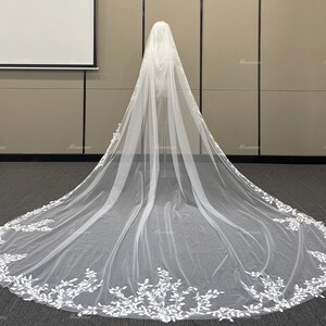 Vintage Leaf Lace Trim Drape Veil Bride Boho Drape Veil With Small Comb ...