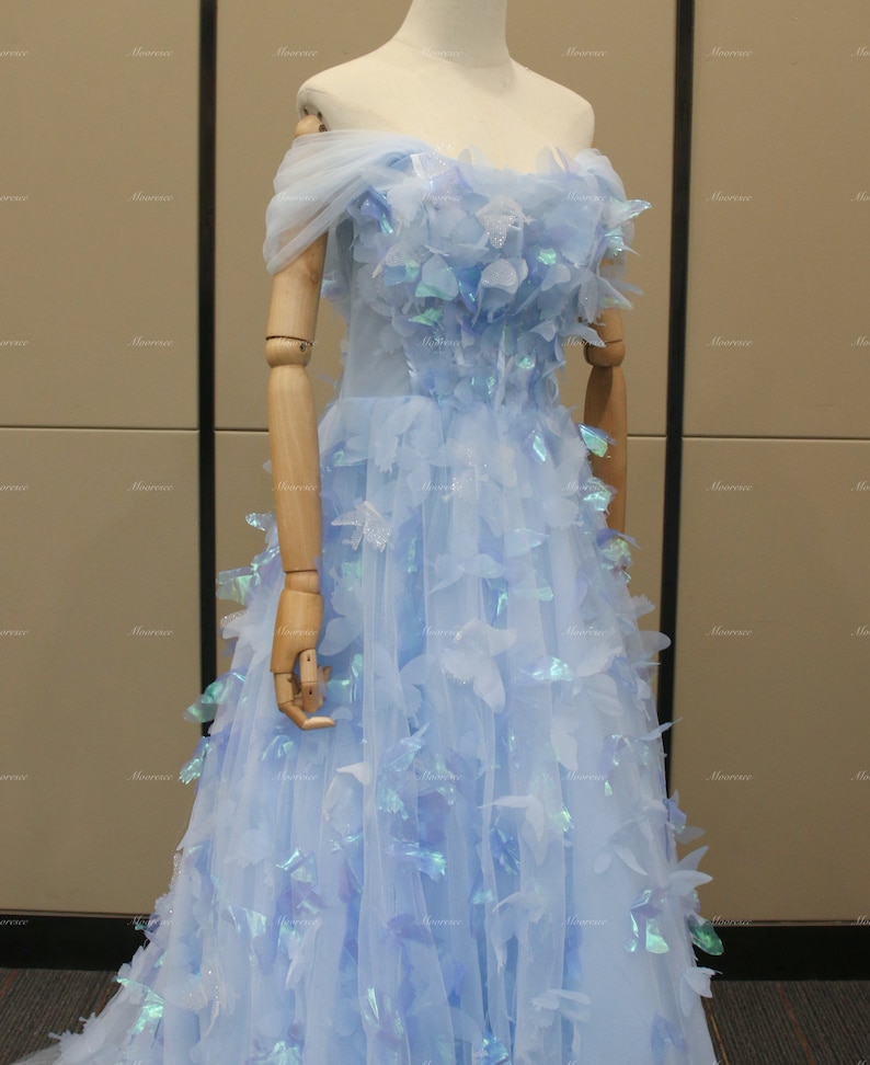 Detachable Sleeves Bridal Dress Fairy Butterfly A Line Girls Party ...