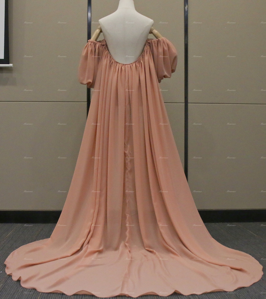 Custom Color Chiffon Wedding Cape With Puff Sleeves Bicep Cape Gorgeous ...