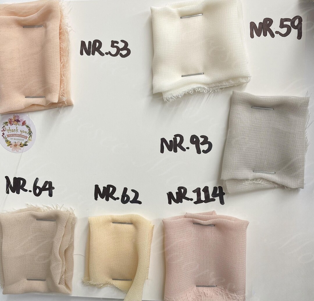 Chiffon Swatch-choose 4-6 Colors - Etsy