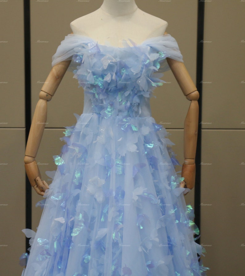 Detachable Sleeves Bridal Dress Fairy Butterfly A Line Girls Party ...