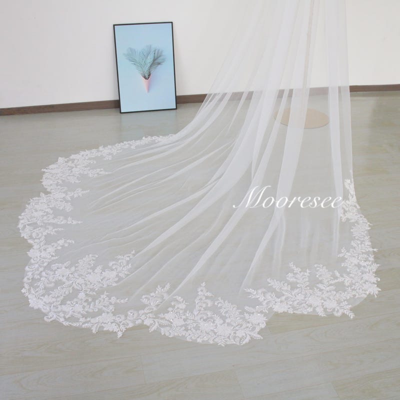 Black Long Church Veil - Etsy