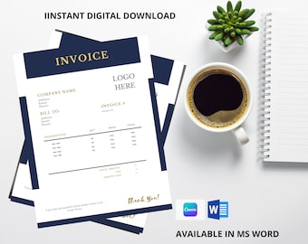 Invoice Template - Etsy