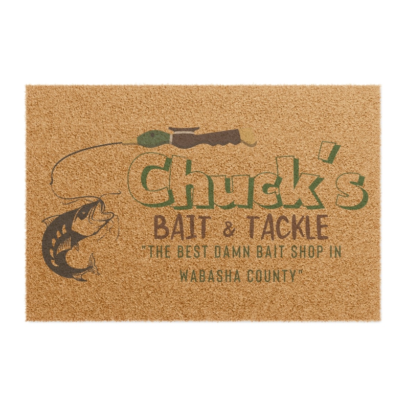 Grumpy Old Men Movie Chucks Bait Shop Wabasha Minnesota Midwestern Gifts Outdoor Welcome Mat ...