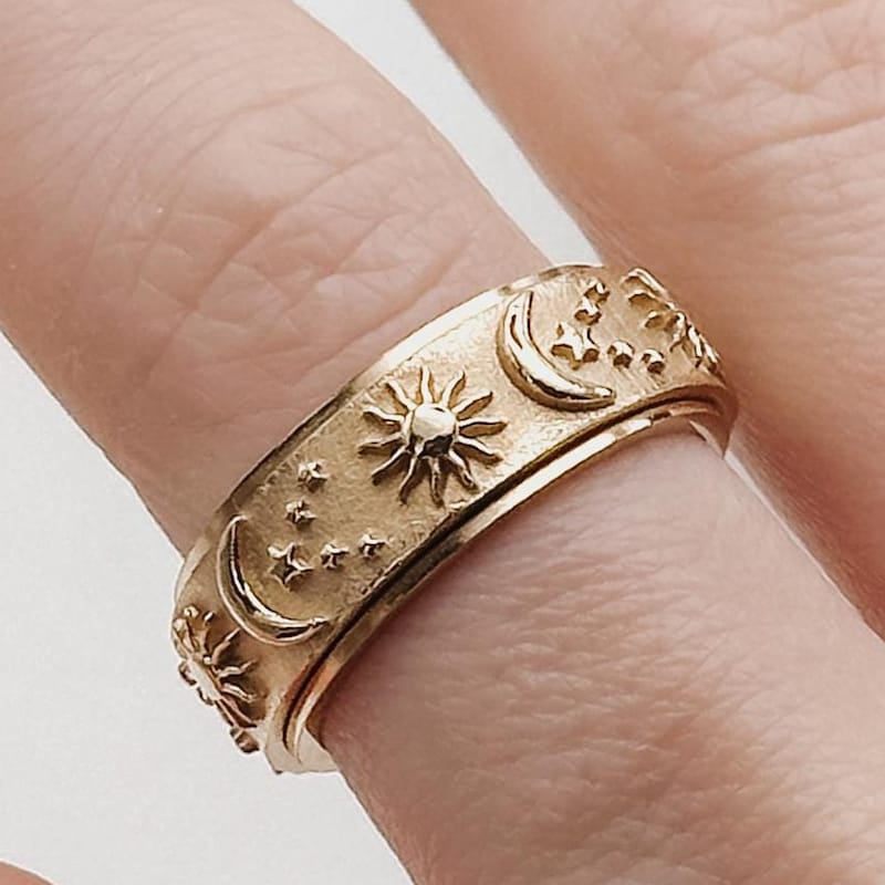 Moon Ring - Etsy