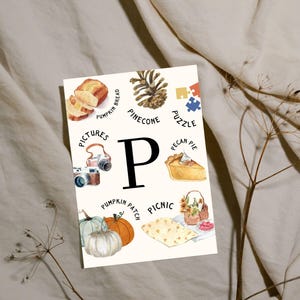 Autumn ABC Cards | Fall Alphabet Cards | Nature Unit Study | Homeschool ...