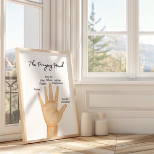 My Praying Hand Kids Wall Art | How to Pray for Kids | Christian ...