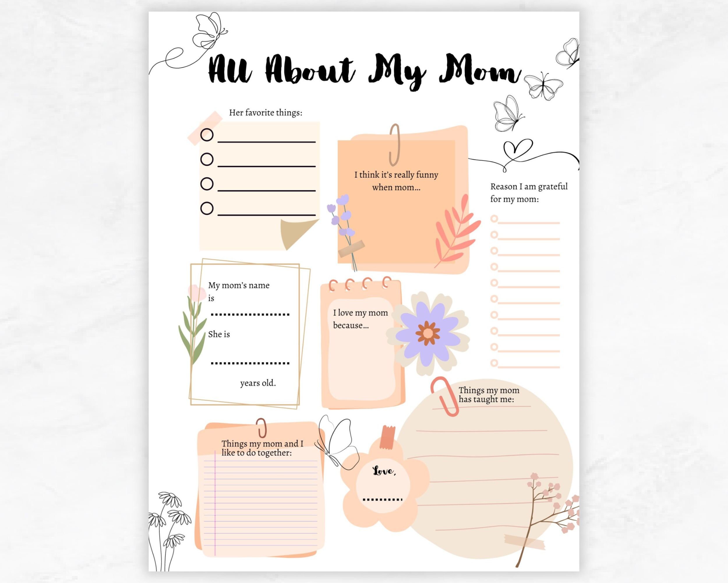 Mother’s Day Printable Activity Sheets | Kids’ Handprint Art & All ...