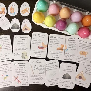 Religious Easter Story Cards for Resurrection Eggs- Christian Printable ...