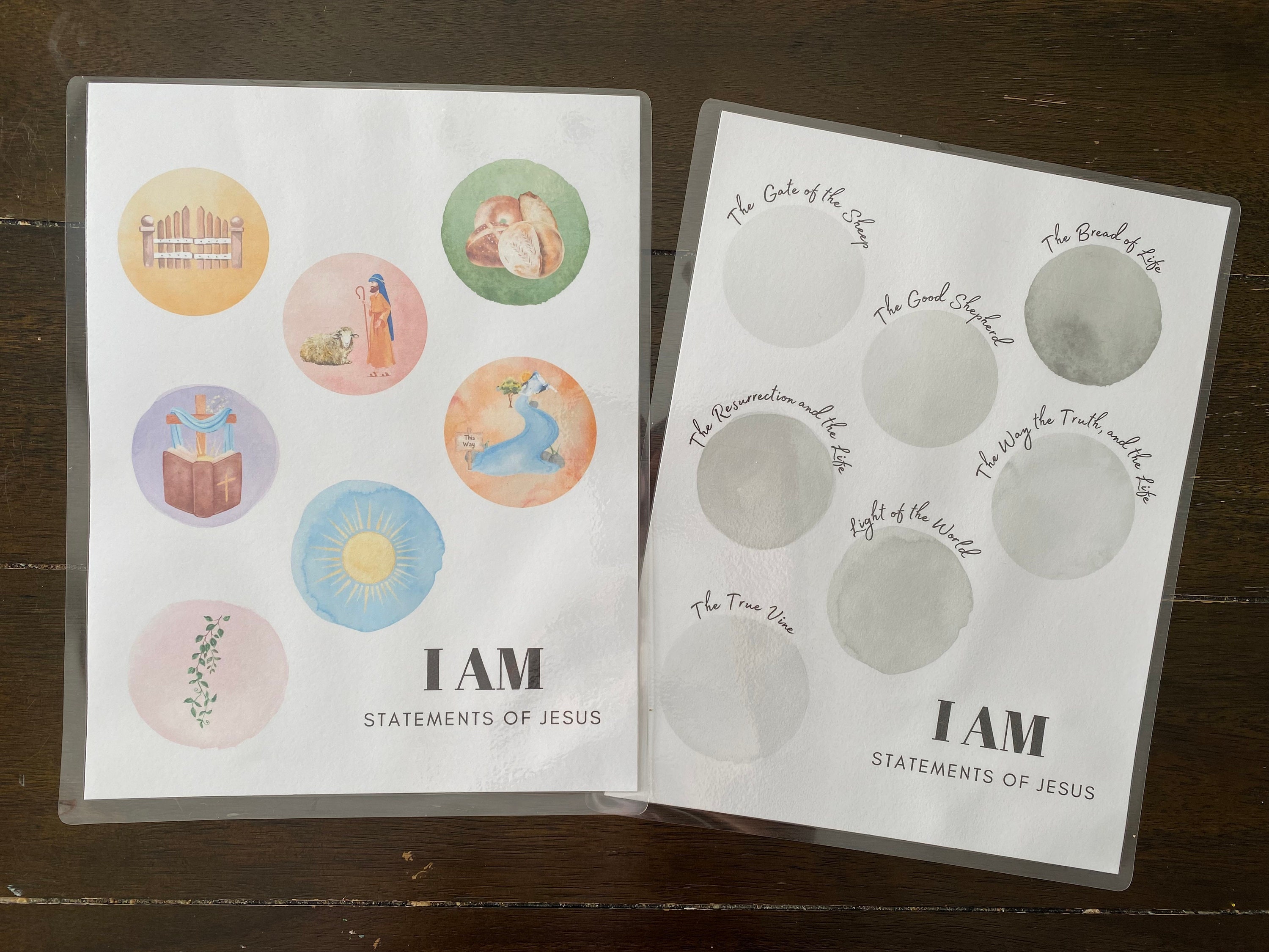 I Am Statements of Jesus Bible Busy Book Printable Christian Busy ...