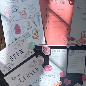 Bakery Dramatic Play Cafè Printable | Valentines Day Sweet Treats ...