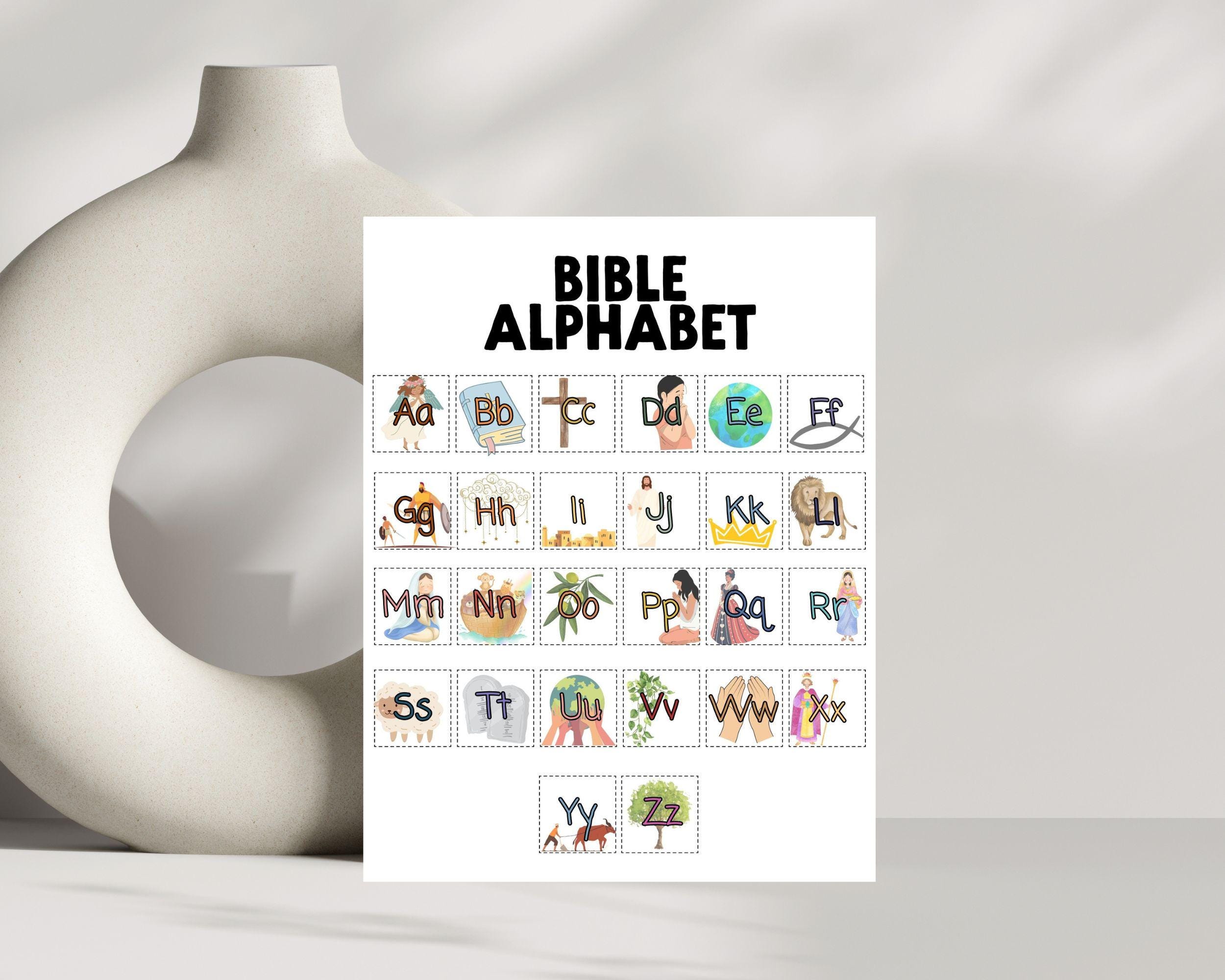 Bible Alphabet Busy Binder Pages | Bible Busy Book Printable ...