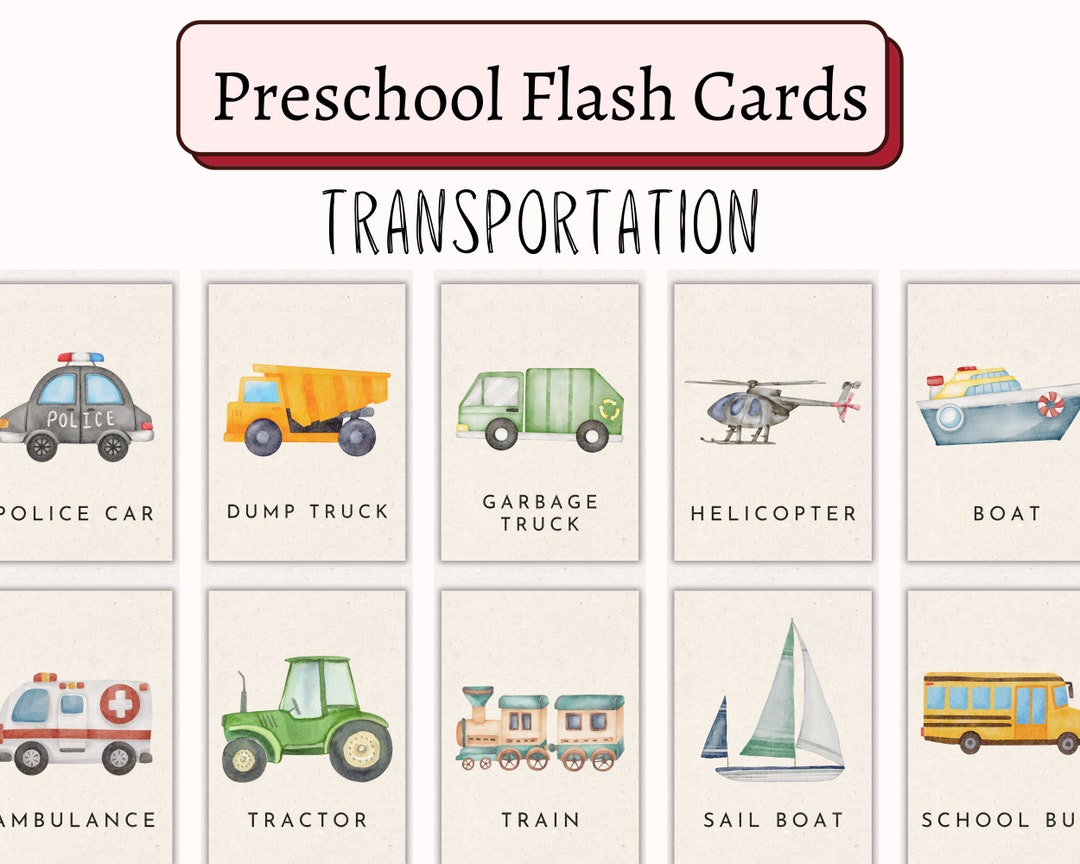 22 Vehicles Montessori Homeschool Resource | Trucks and Transportation ...