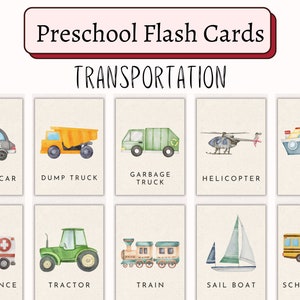 22 Vehicles Montessori Homeschool Resource | Trucks and Transportation ...