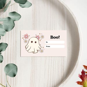 Groovy Retro Halloween Gift Tags | Halloween Boo Basket | Trick or ...