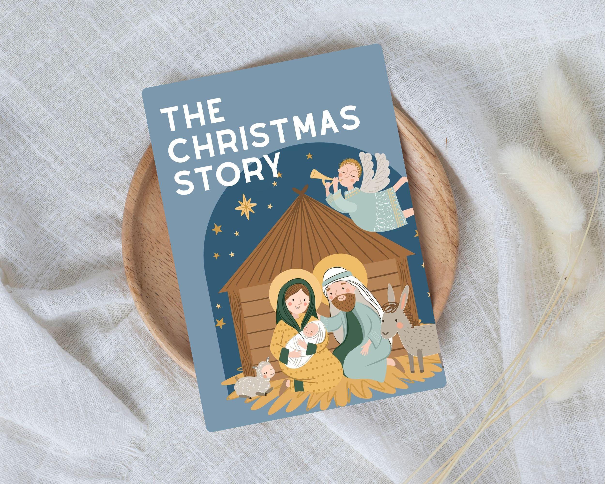 Christmas Story Advent Cards, Printable Nativity Flashcards for Kids ...