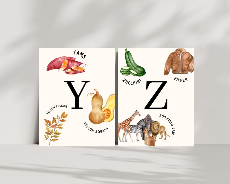Autumn ABC Cards | Fall Alphabet Cards | Nature Unit Study | Homeschool ...