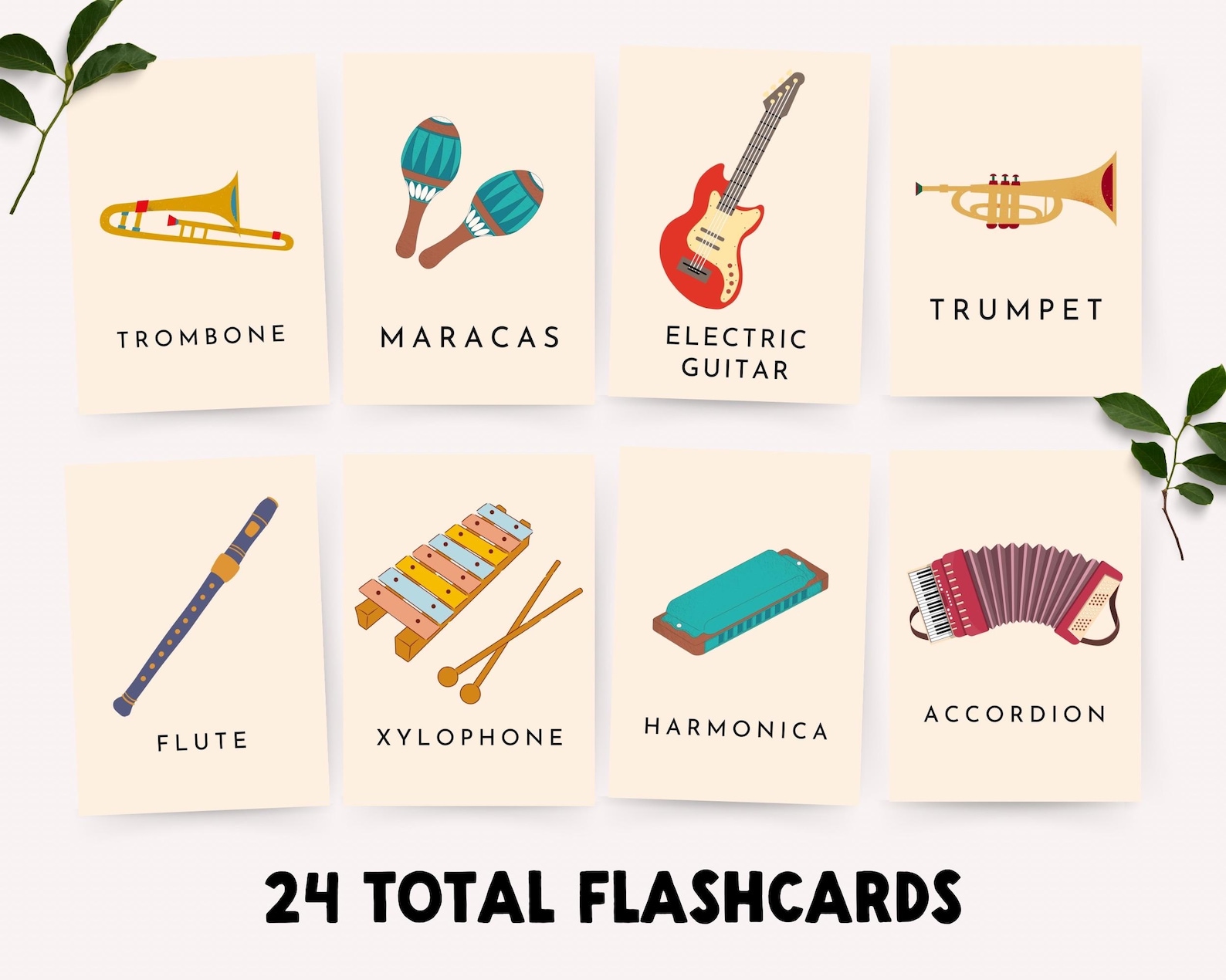 Musical Instruments Flash Cards | Music Education and Homeschool ...