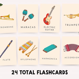 Musical Instruments Flash Cards | Music Education and Homeschool ...