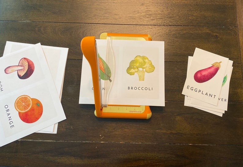 32 Fruits and Vegetables Flashcards Farmers Market Montessori ...