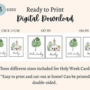 Holy Week Countdown Easter Story Cards | Christian Easter Basket Gift ...