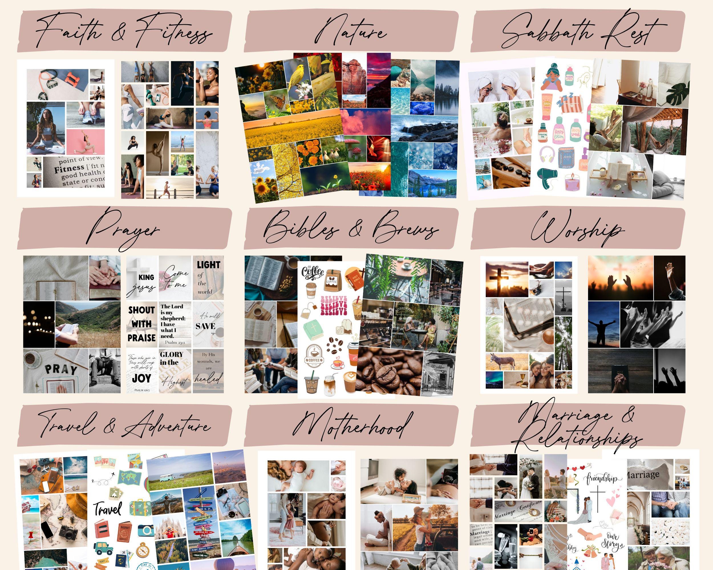 Christian Vision Board Kit With 800+ Images, Scripture & Affirmations ...