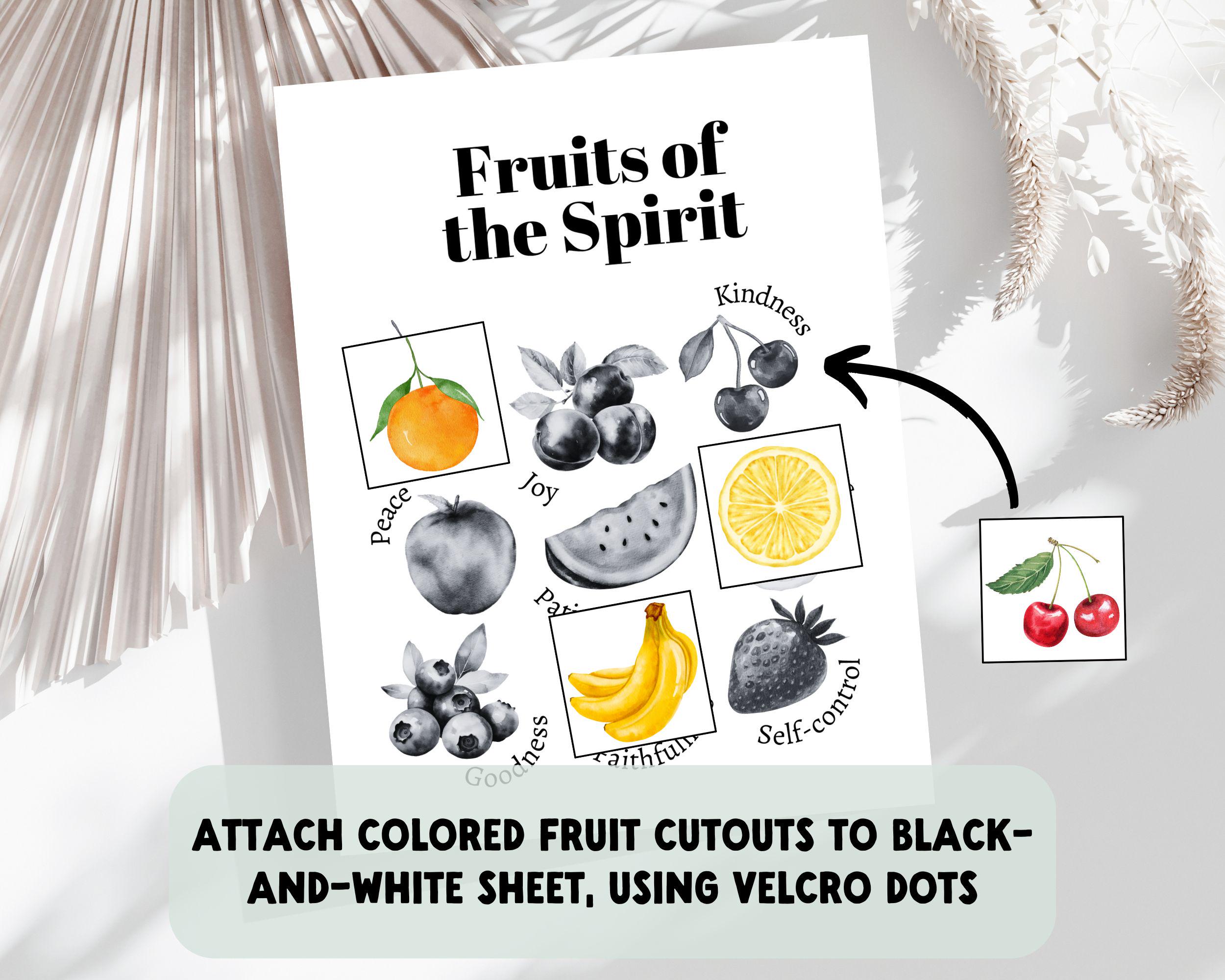 Fruits of the Spirit Bible Busy Book Printable | Christian Bible Study ...