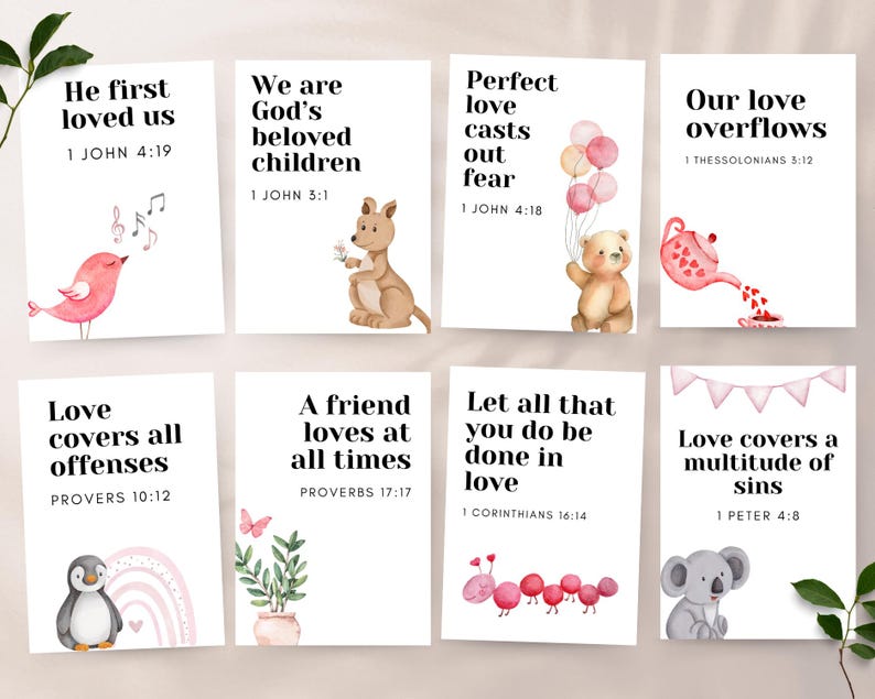 Lunch Box Notes Printable Scripture Cards 18 Bible Verse Cards ...