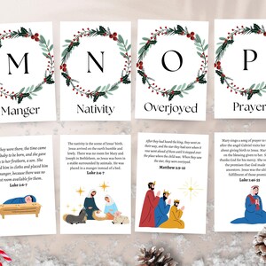 Christmas Alphabet Cards for Kids | Printable Advent Calendar ...